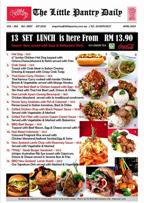 13 SET LUNCH IS HERE FROM LITTLE PANTRY | Malaysian Foodie