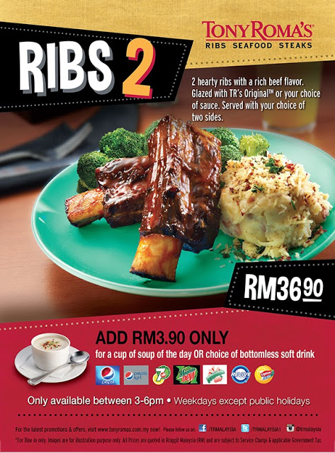 RIB 2 @ TONY ROMA'S | Malaysian Foodie