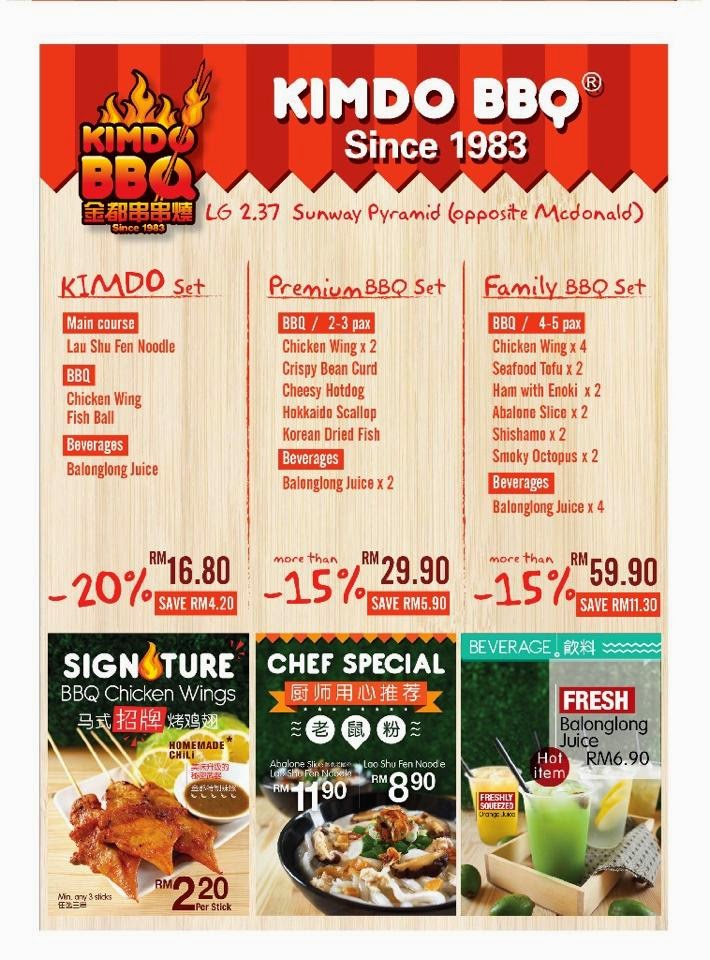 KIMDO BBQ SUNWAY PRYRAMID OPENING PROMOTION | Malaysian Foodie