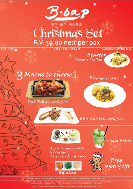 B.BAP CHRISTMAS SET PROMOTION 2015 | Malaysian Foodie
