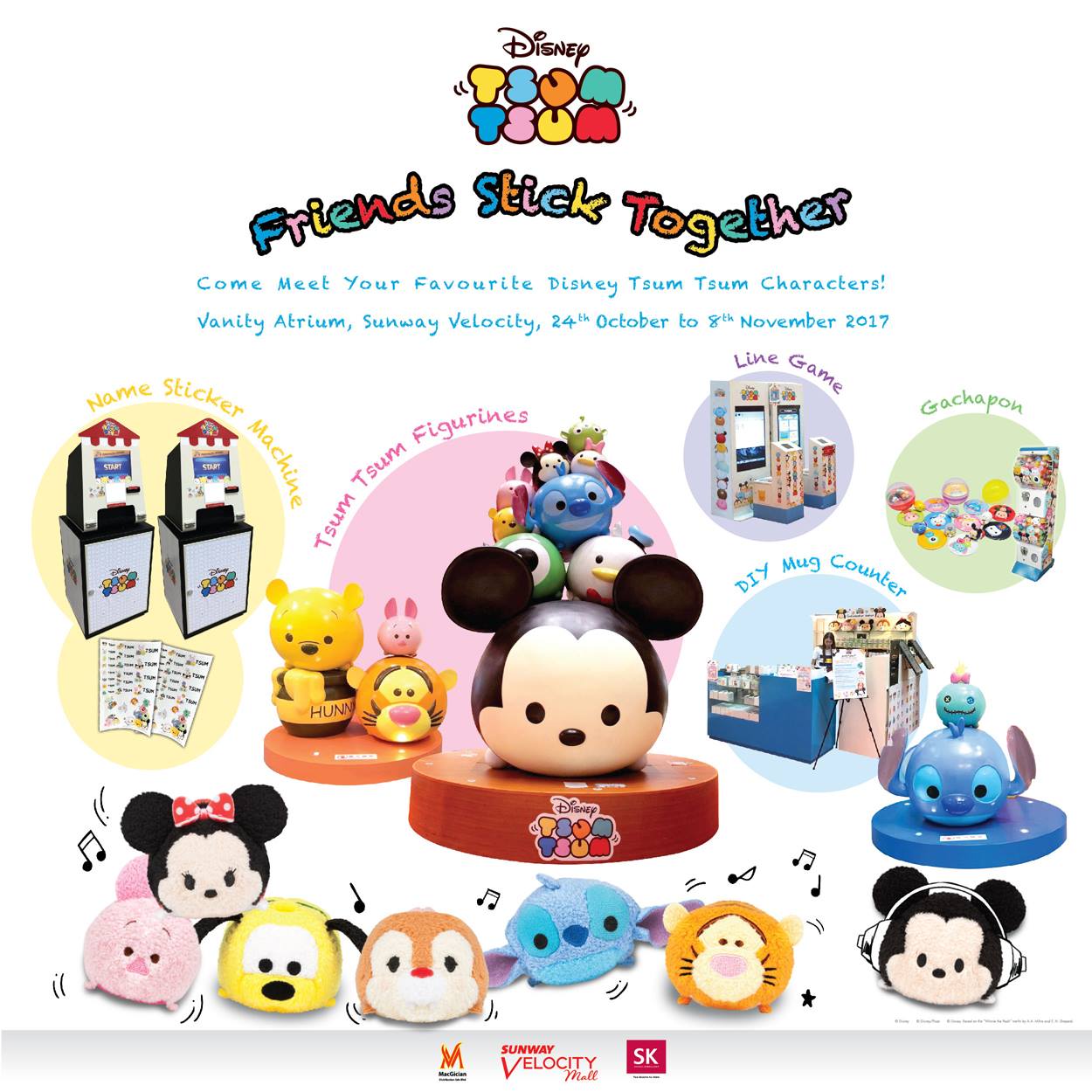 Disney Tsum Tsum "Friends Stick Together" Fair at Sunway Velocity Mal ...