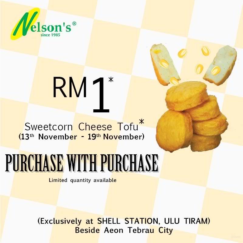 RM 1 Sweet Corn Cheese Tofu @ Nelson's | Malaysian Foodie