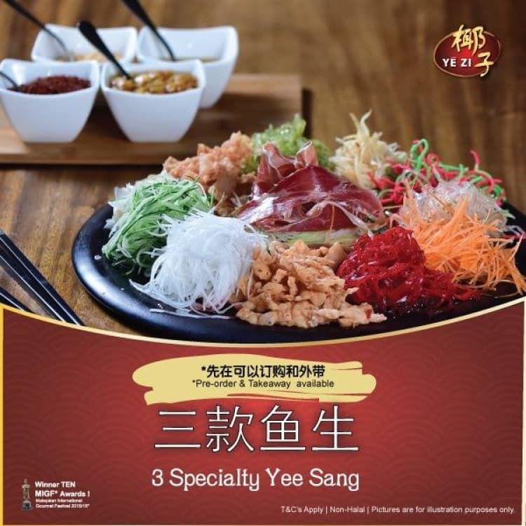 Yezi 3 Specialty Yee Sang Promotion | Malaysian Foodie