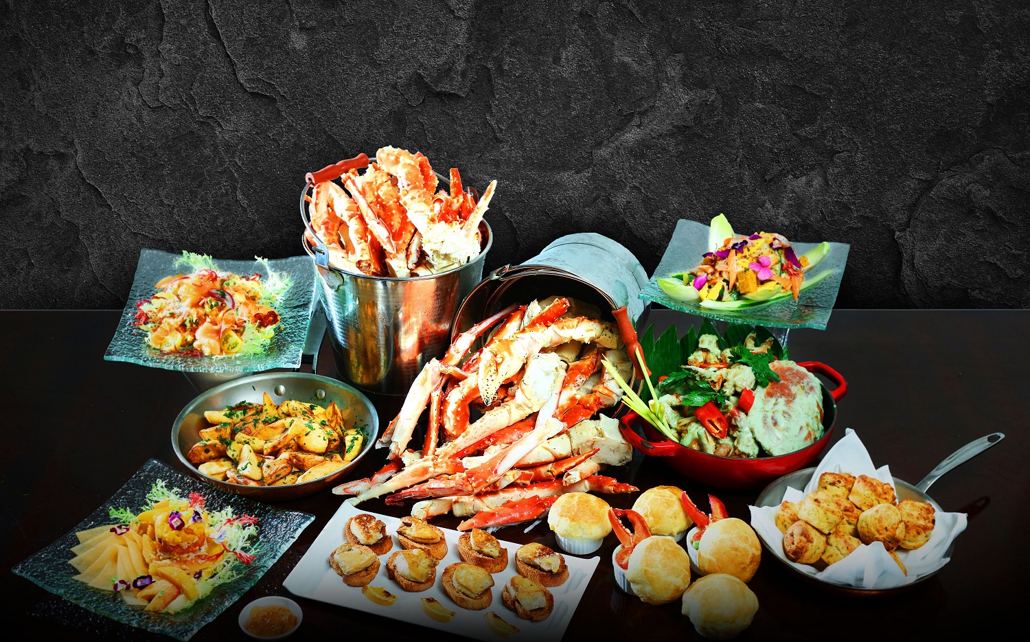 Alaskan King Crab and Duck Liver Dinner Buffet and Acai Berry Weekend ...