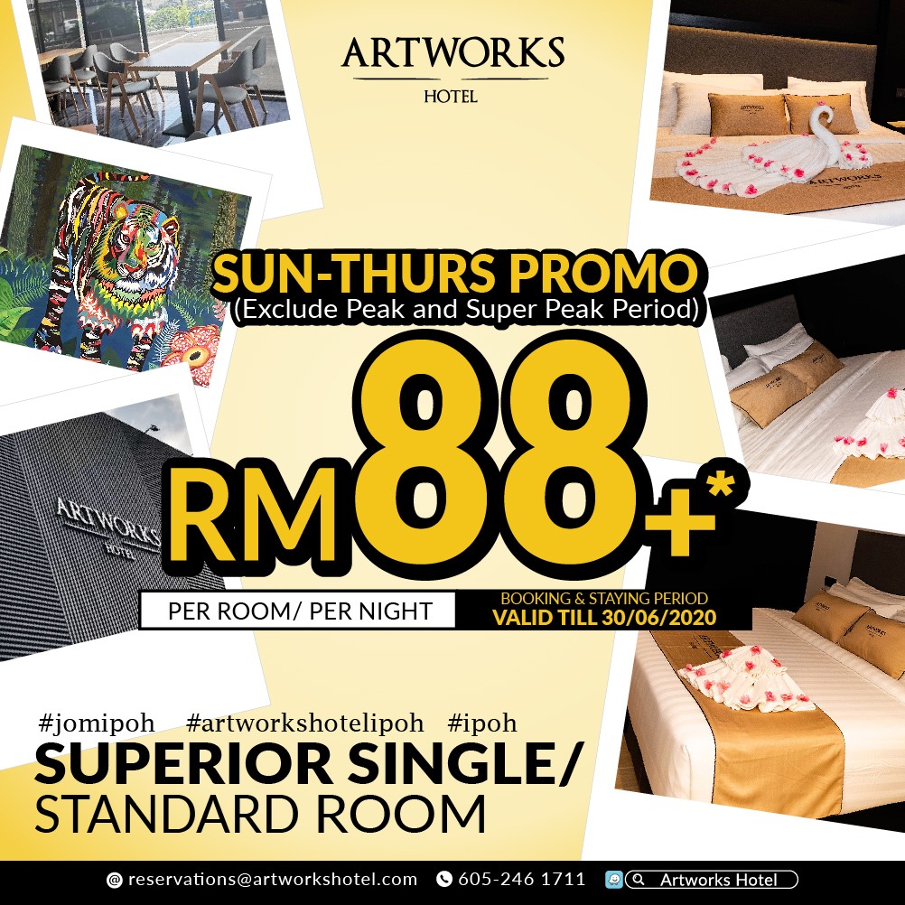 RM 88+ for Artworks Hotel | Malaysian Foodie