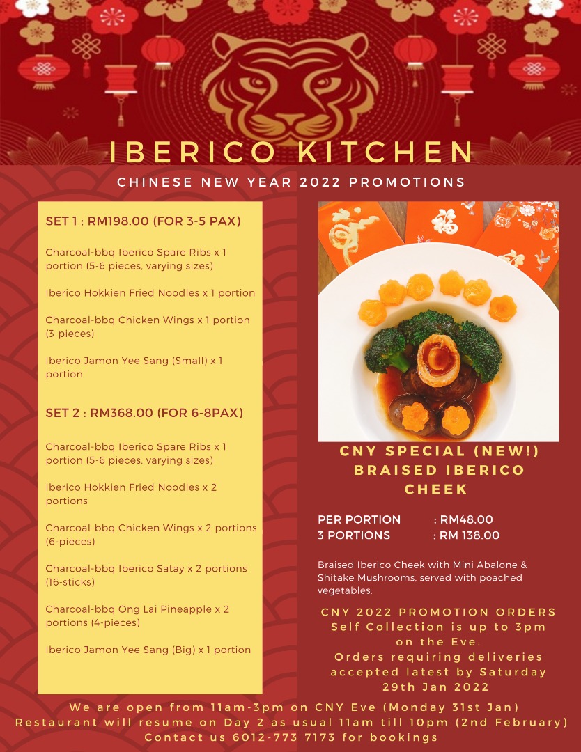 Celebrate CNY with Iberico Kitchen | Malaysian Foodie