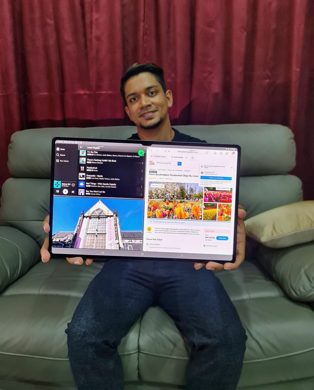 A Doctor with Wanderlust takes his Galaxy Tab S8 Ultra as his ...