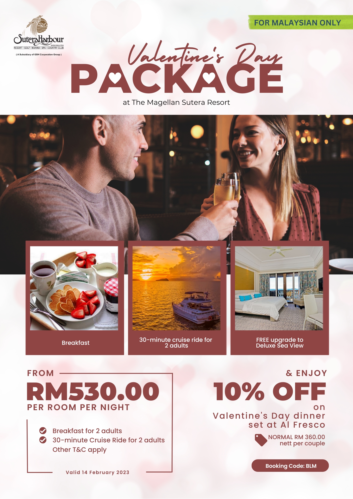 Valentine's Day Package @ Sutera Harbour | Malaysian Foodie