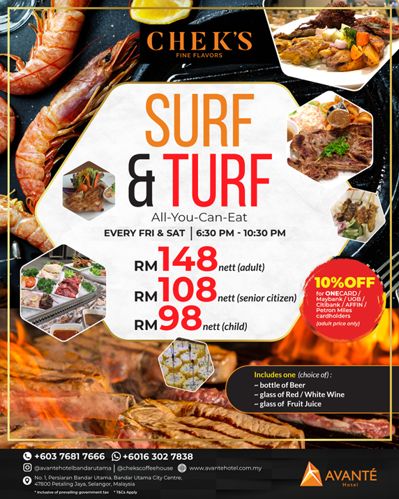 All-You-Can-Eat Surf & Turf Buffet Dinner is HERE! | Malaysian Foodie